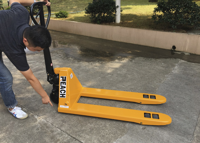 Big Capacity Ride On Pallet Truck , Heavy Duty Narrow Pallet Jack ...