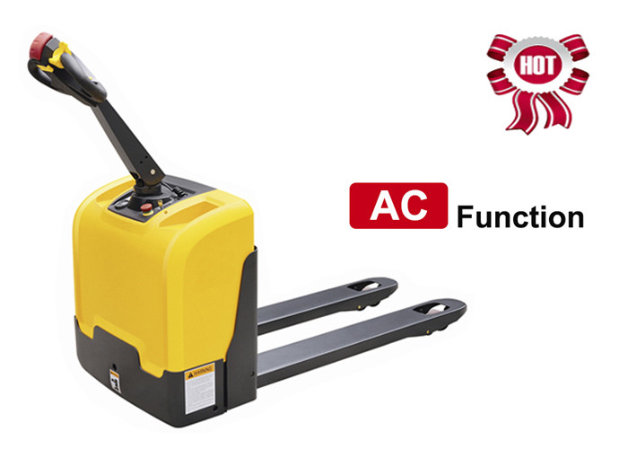 AC Function Walkie Electric Pallet Jack , Narrow Space Motorized Pallet ...