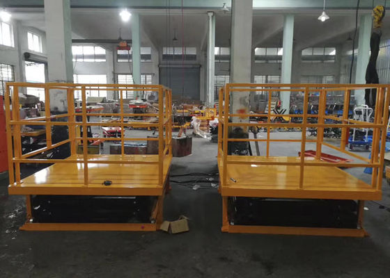 Hydraulic Stationary Scissor Lift Platforms 1.7 Meter Lifting Height ...