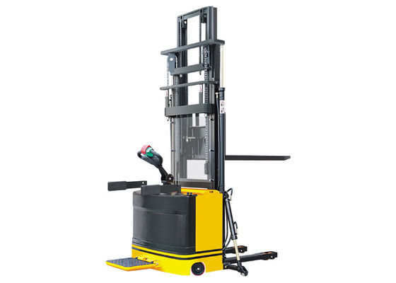 Heavy Duty Walk Behind Pallet Stacker , Stand Type Ride On Pallet ...