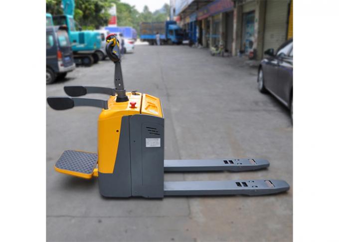 AC Electric Automatic Pallet Jack With 2000kg Capacity And Stand On ...
